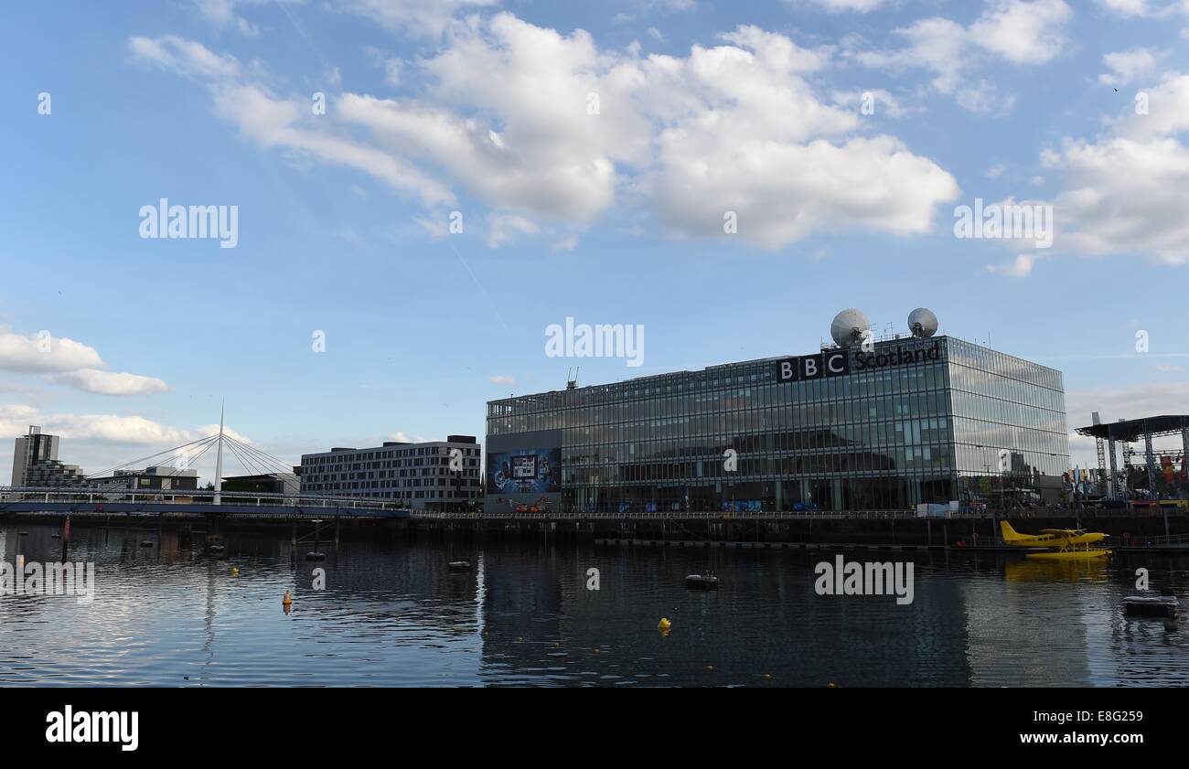 BBC Scotland building. river clyde - Glasgow Scotland, UK - 230714 ...