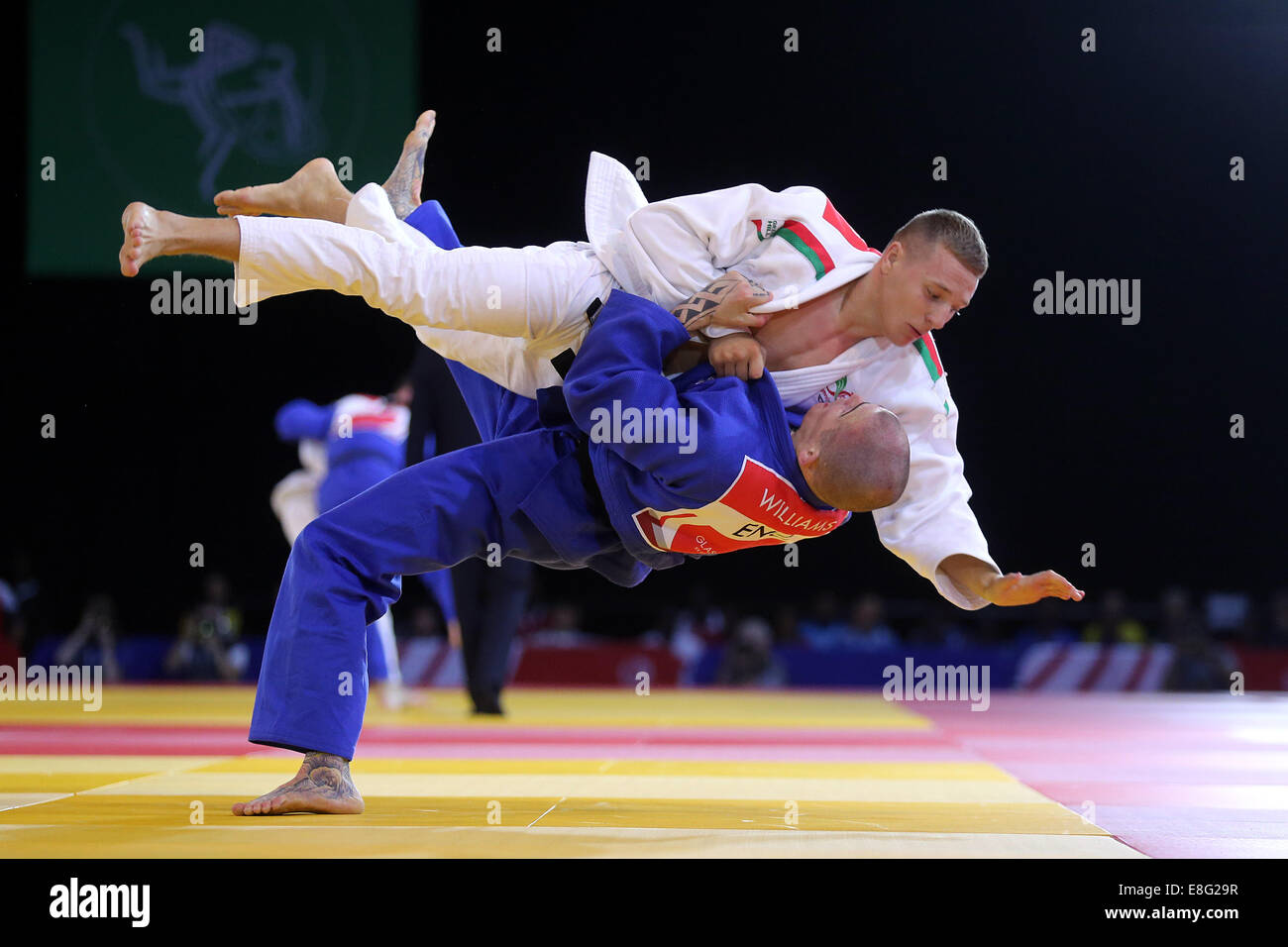 Commonwealth eng england wal wales mens judo 73kg secc cwg hi-res stock ...