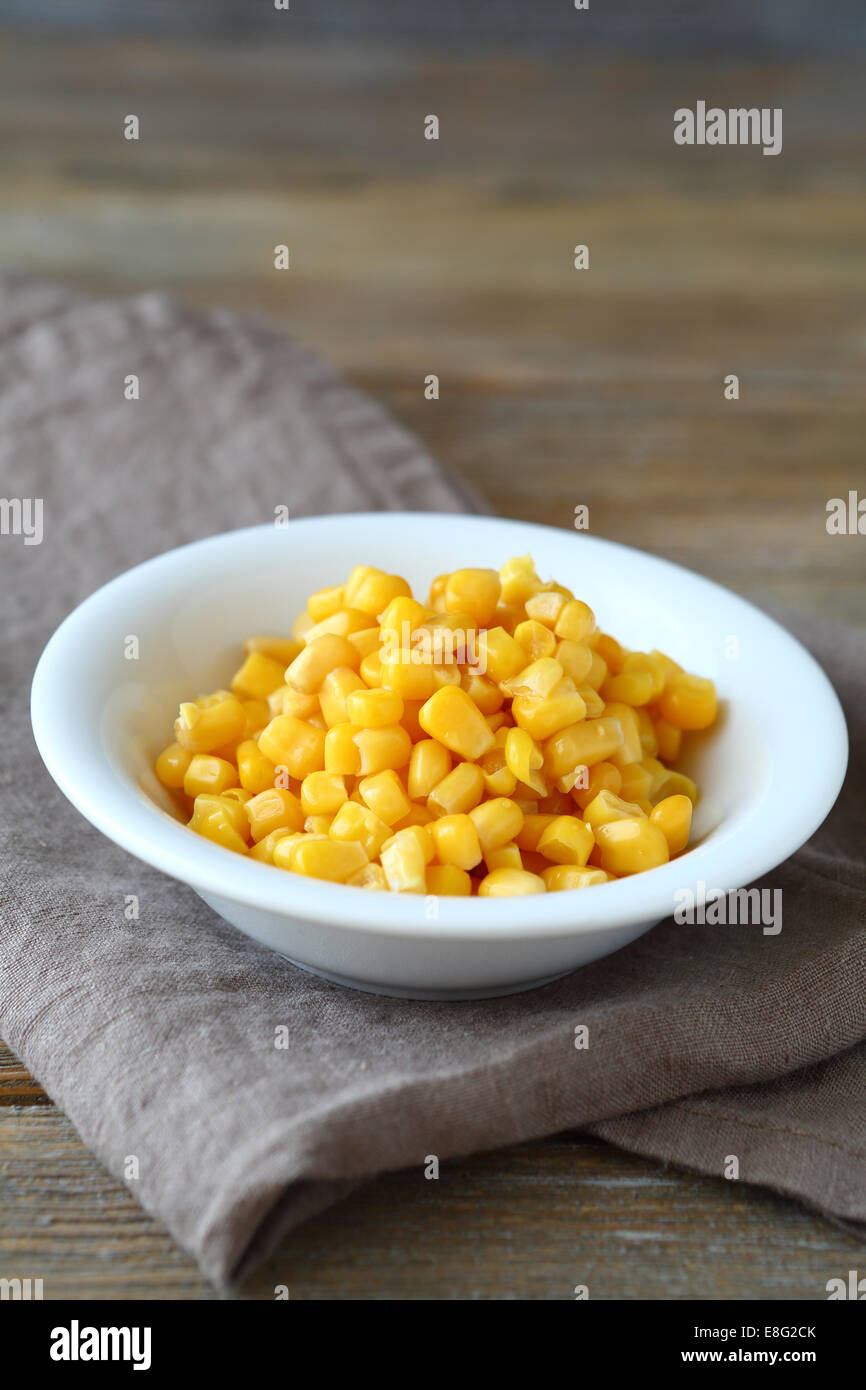 Canned sweet corn close hi-res stock photography and images - Alamy
