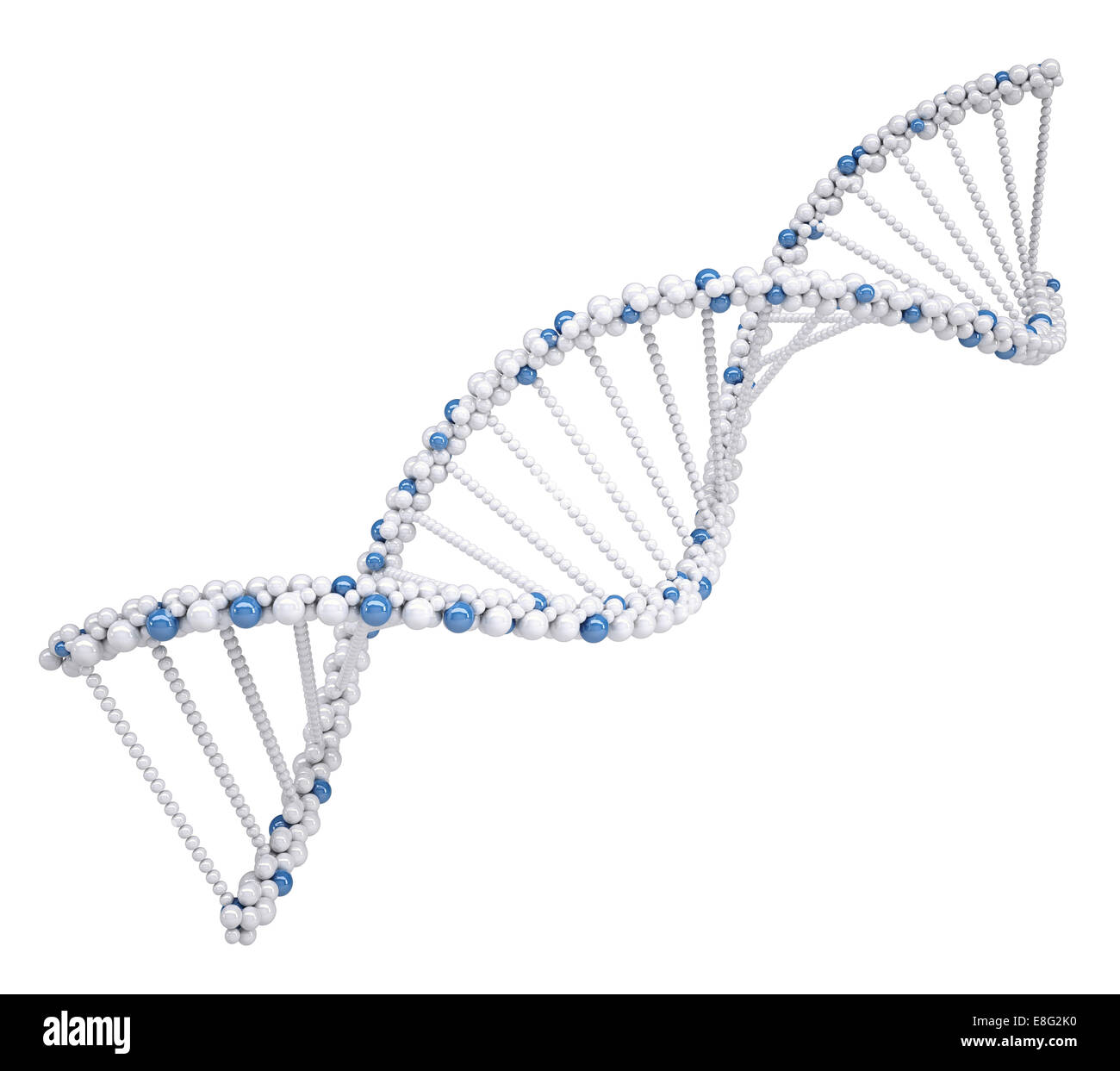 Illustration of white DNA chain Stock Photo - Alamy