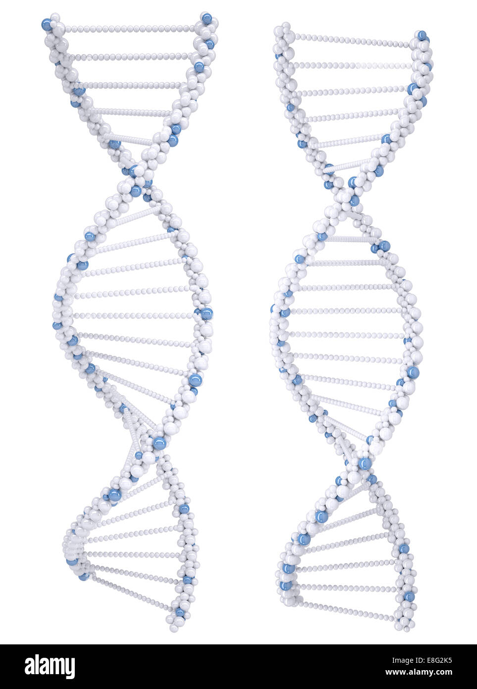Illustration of white DNA chain Stock Photo - Alamy