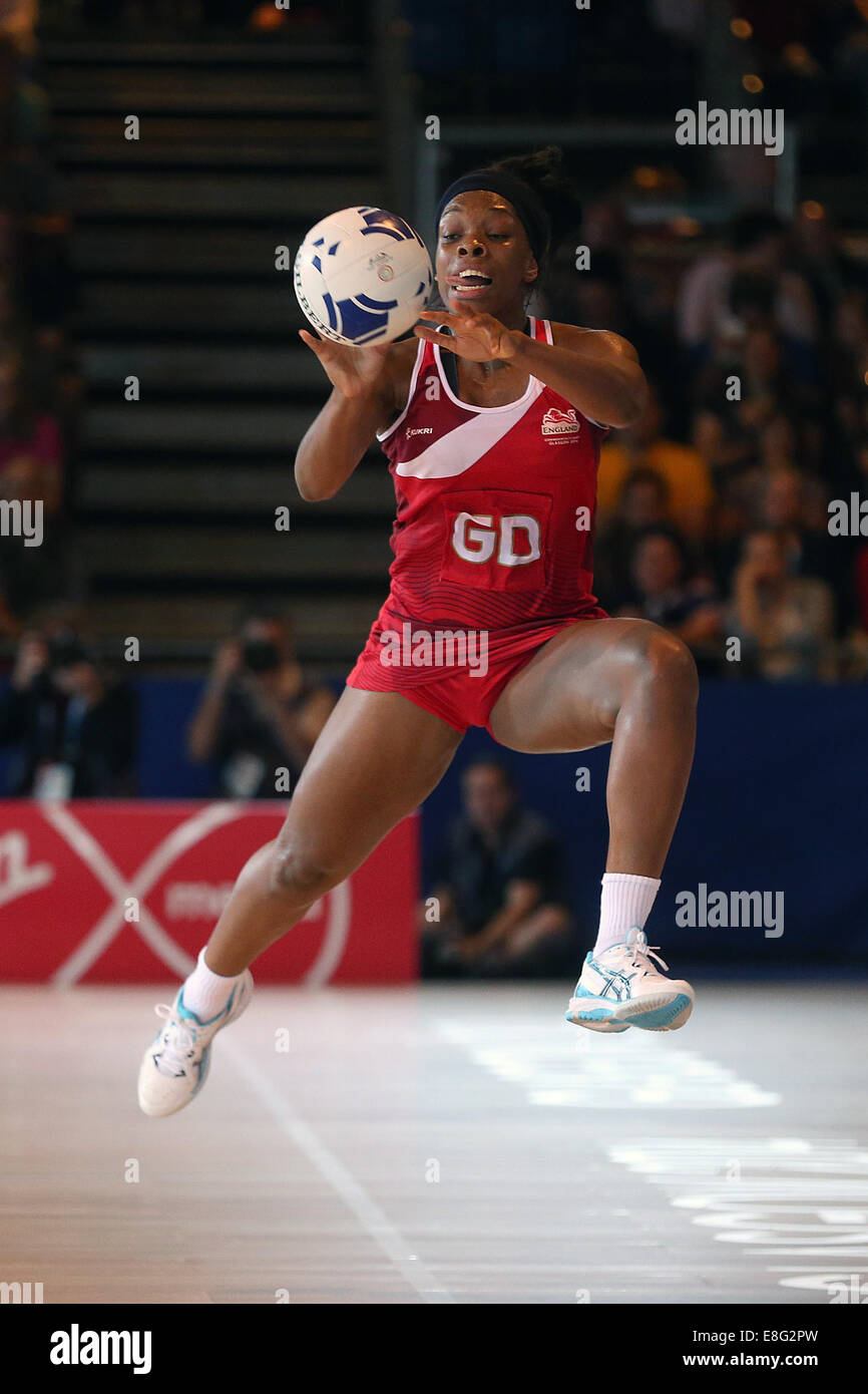Commonwealth England Scotland Uk Netball Ball Gd High Resolution Stock ...