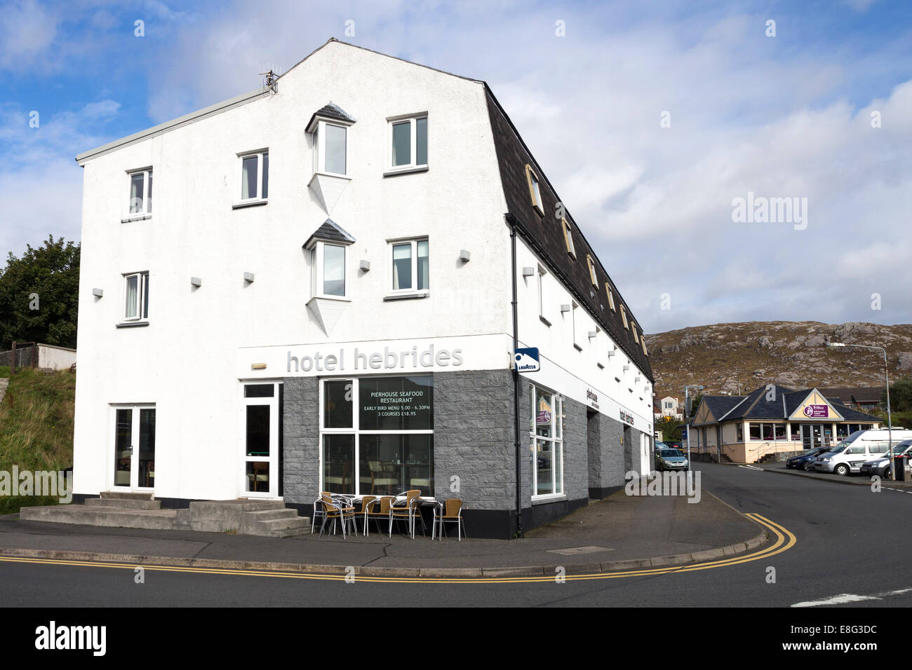 The Hotel Hebrides in Tarbert, Isle of Harris, Scotland UK Stock Photo ...