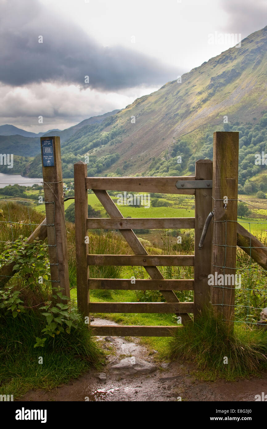 A gateway to Snowdonia Wales Stock Photo - Alamy