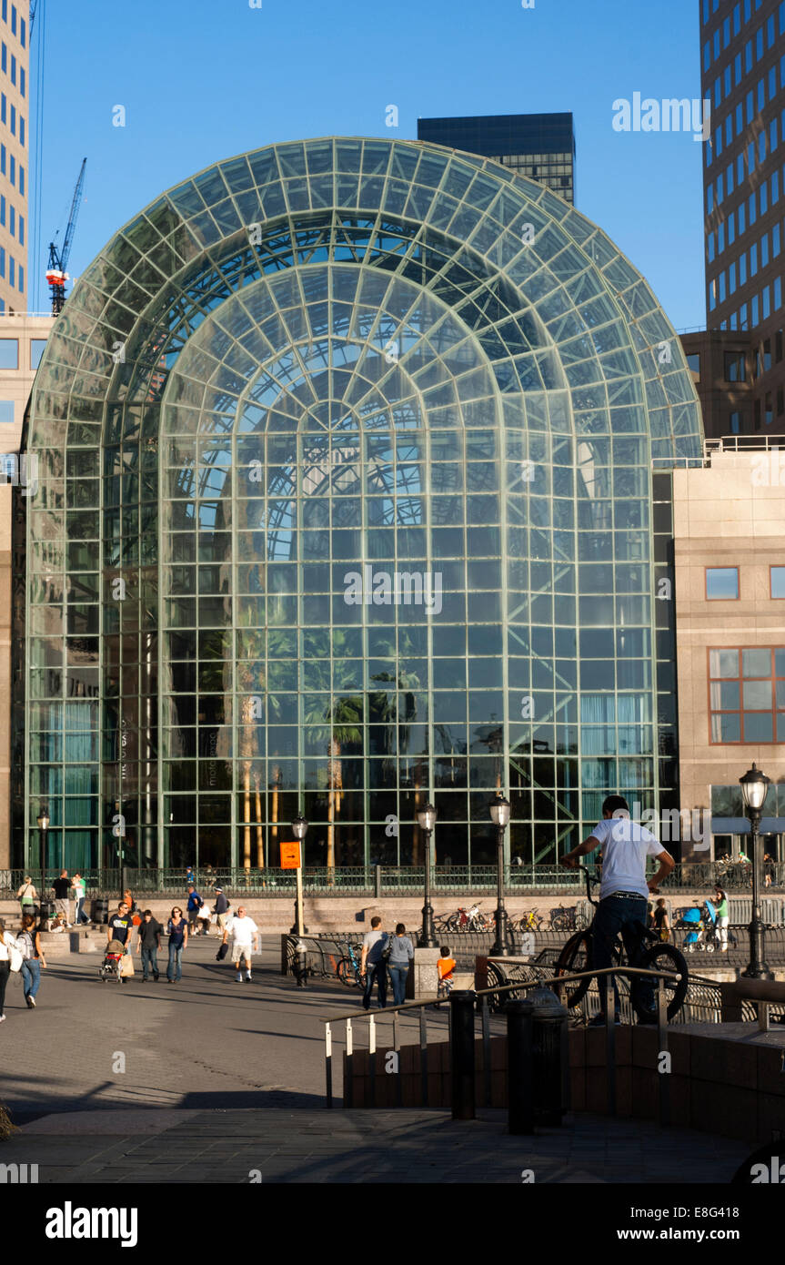 World Financial Center office buildings in the financial district of ...