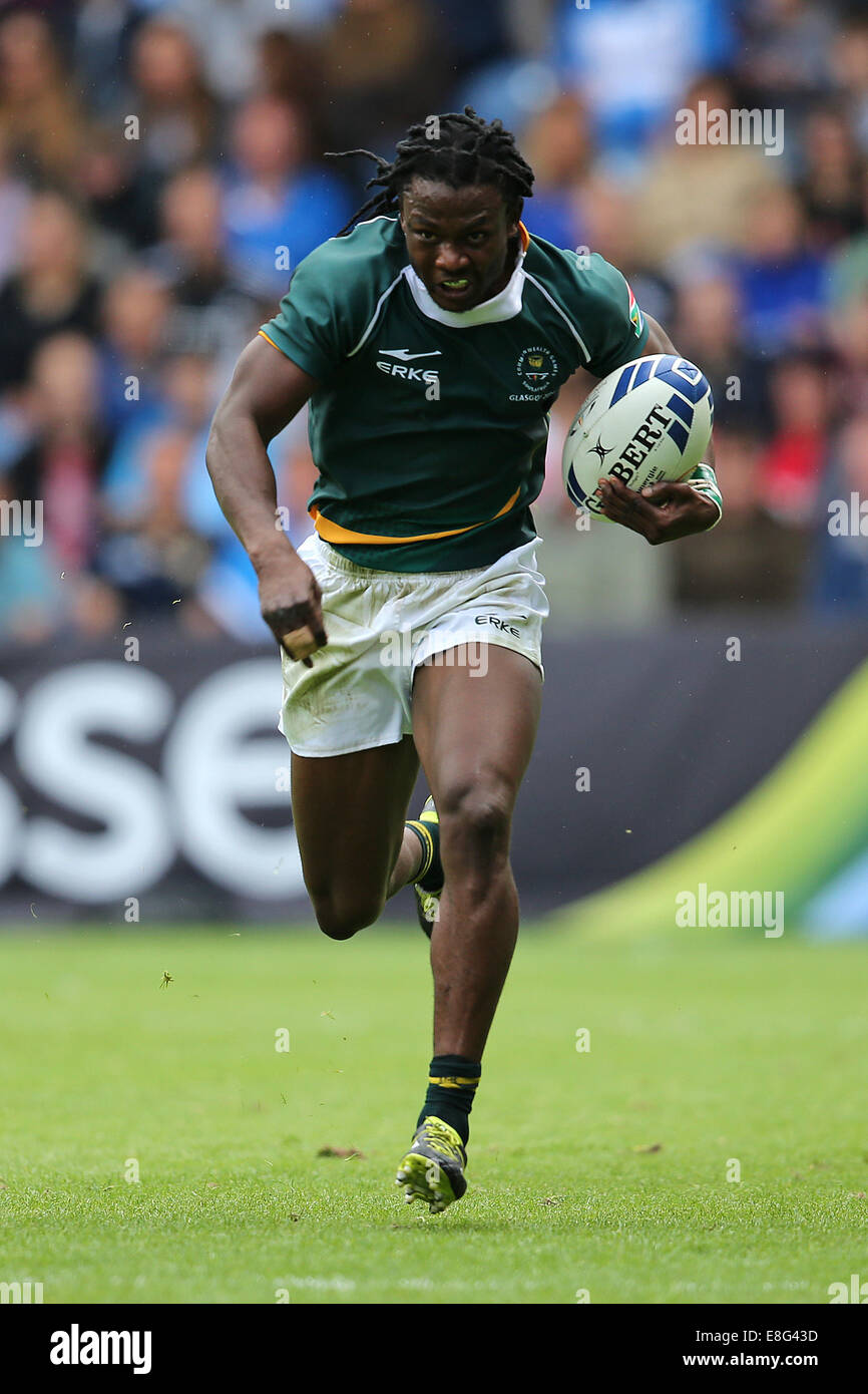 Seabelo Senatla (RSA) in action. South Africa v Scotland. - Rugby ...
