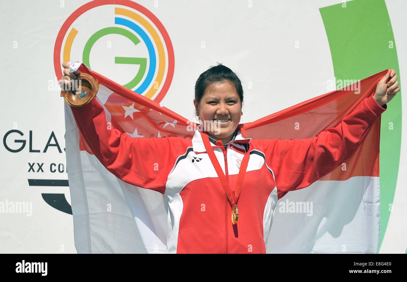 Shun Xia Teo (SIN). Womens 10m air pistol gold medalist. Shooting.Barry ...