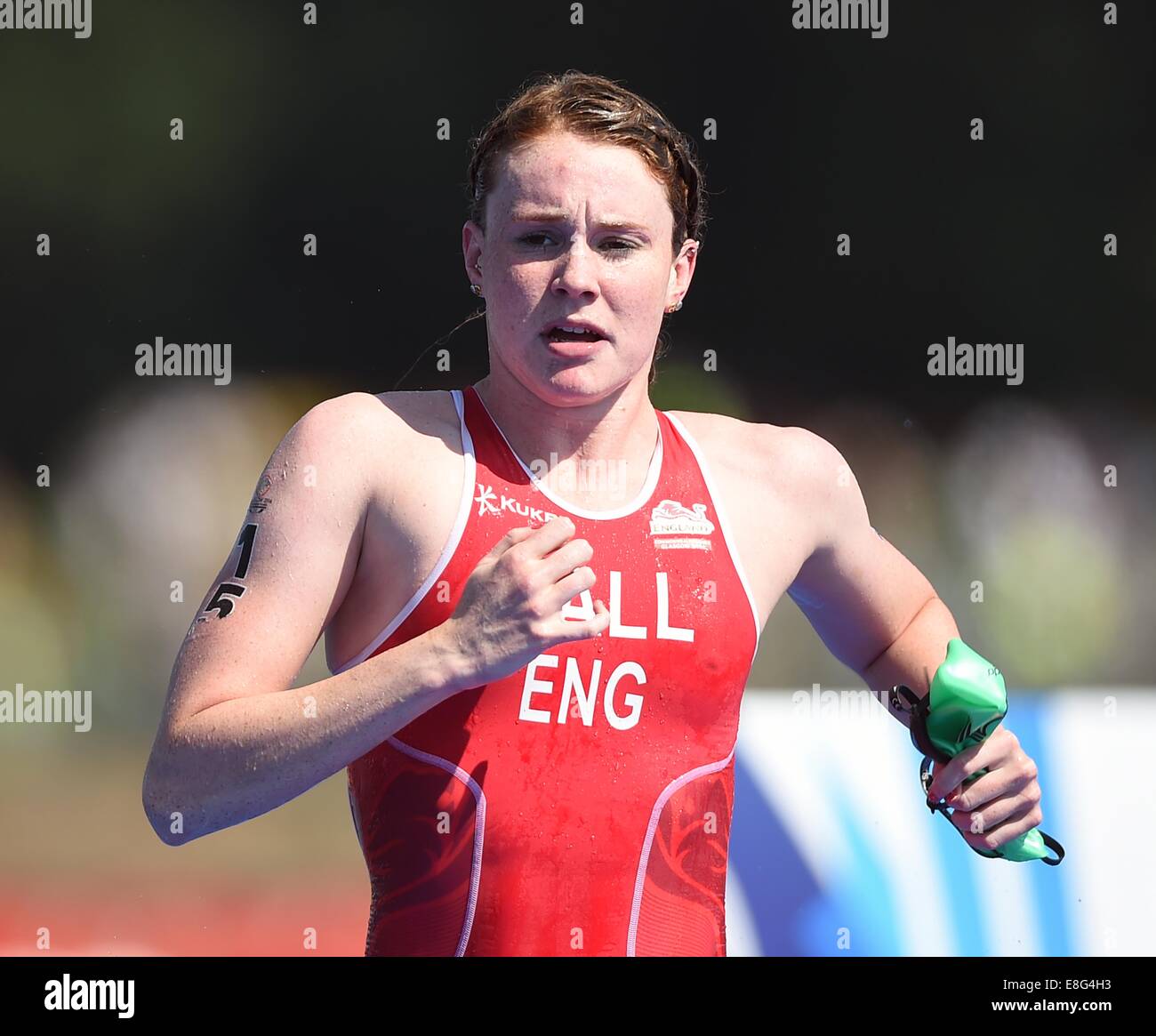Lucy Hall (ENG). Triathlon. Strathclyde Country Park, Glasgow, Scotland ...