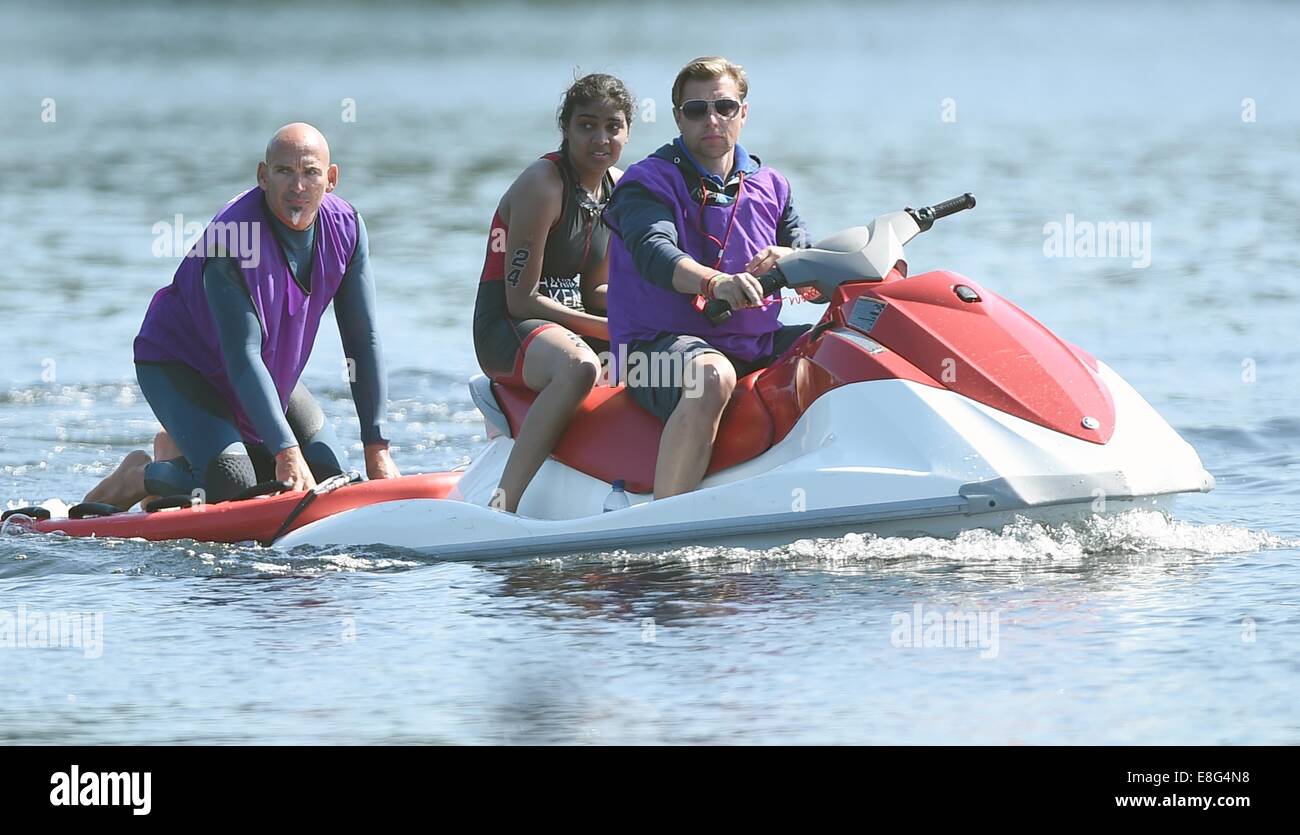 Hanifa Said (KEN) retires from the swim in the Women's Triathlon ...