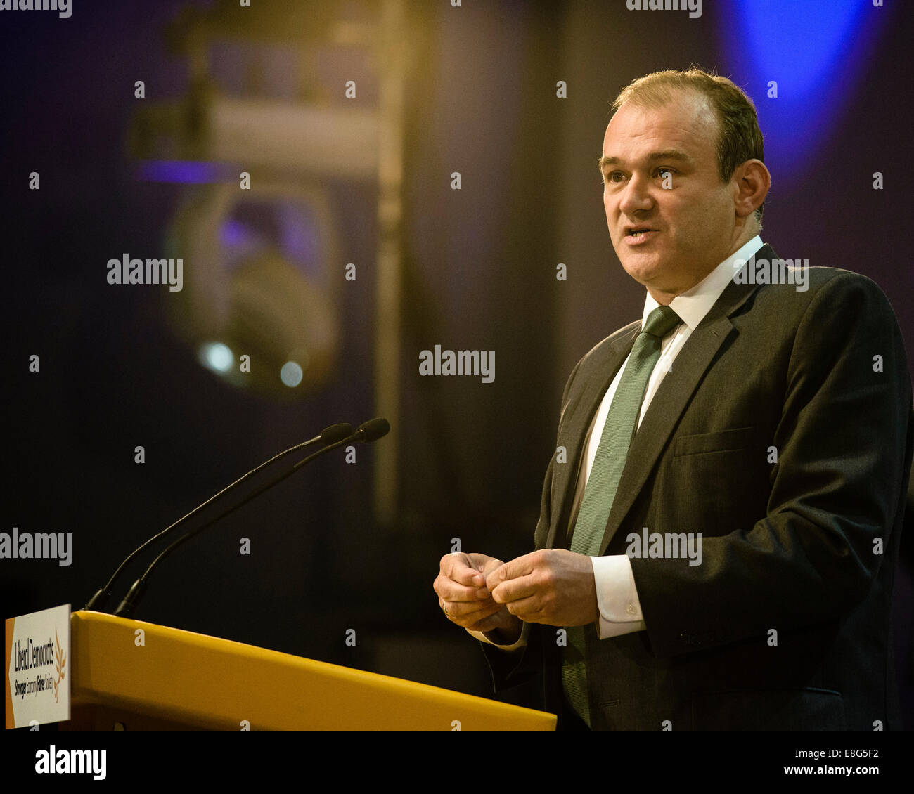 Ed Davey MP, Secretary of State for Energy and Climate Change speaks at ...
