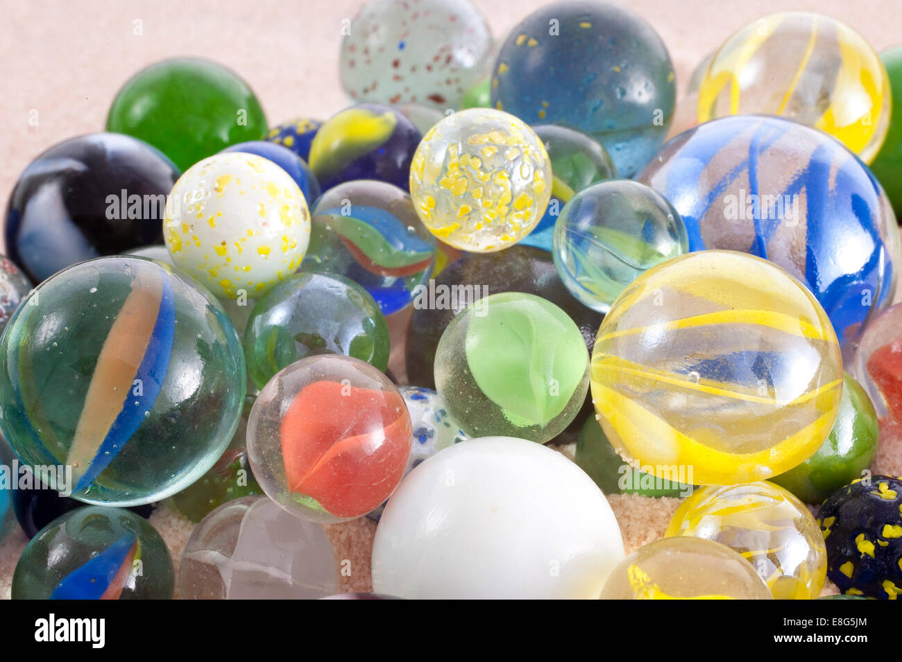 collection of glass marbles Stock Photo - Alamy