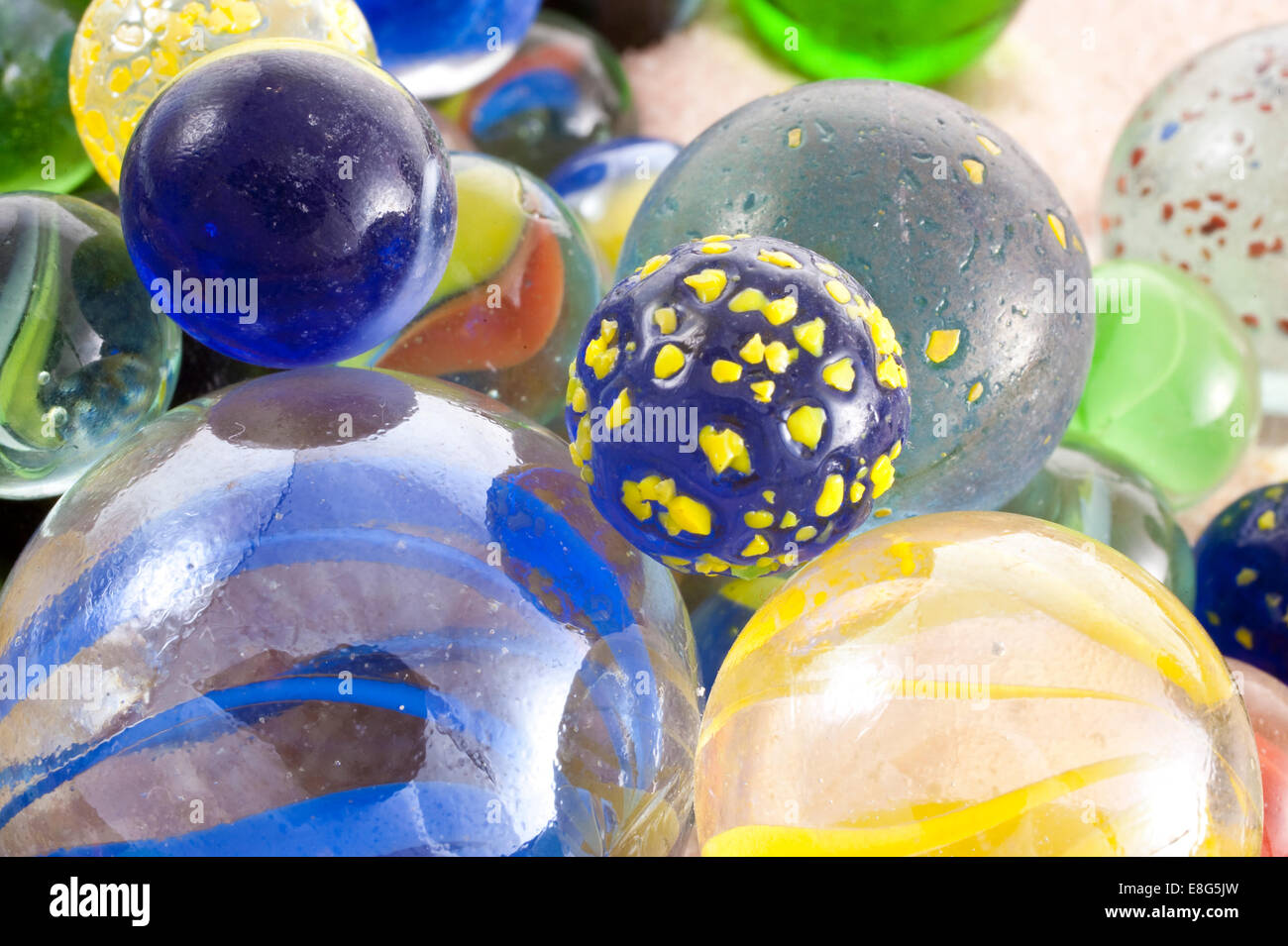 collection of glass marbles Stock Photo - Alamy