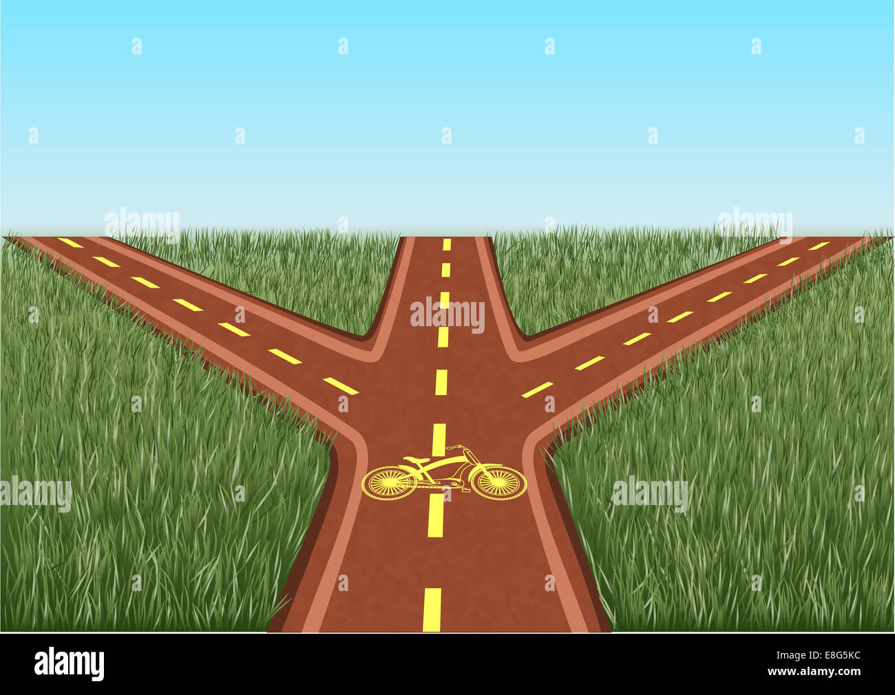 Cycle crossroad hi-res stock photography and images - Alamy