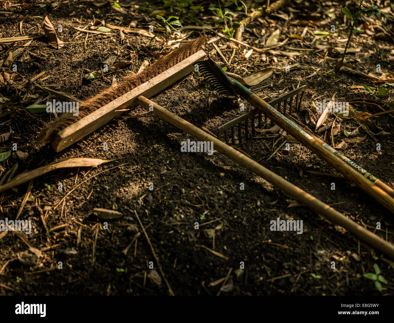 Rake soil debris hi-res stock photography and images - Alamy
