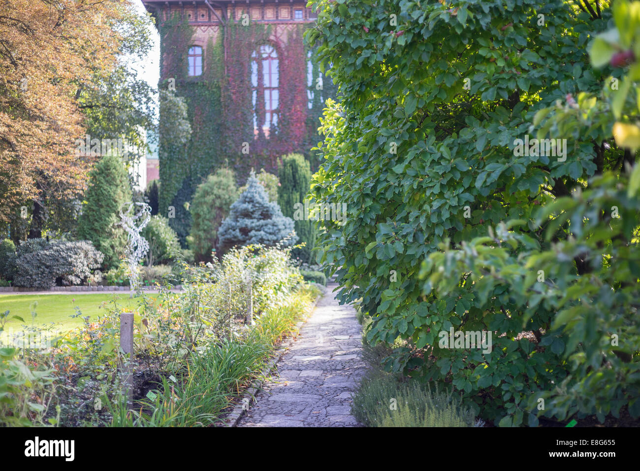 Wroclaw Botanical Gardens in colorful autumn Stock Photo - Alamy