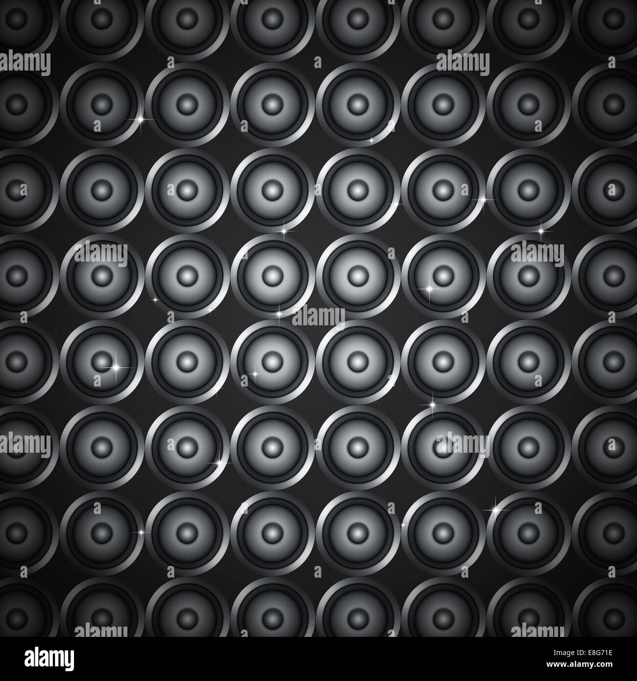abstract music sound speakers on dark background Stock Photo - Alamy