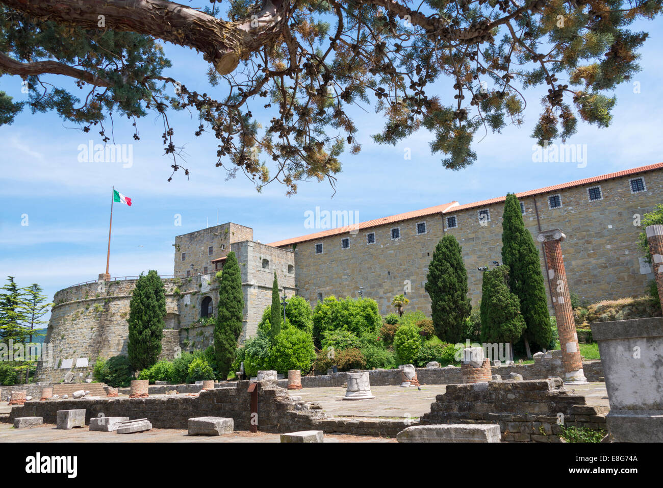 Castle of St Giusto, Trieste, Italy Stock Photo - Alamy