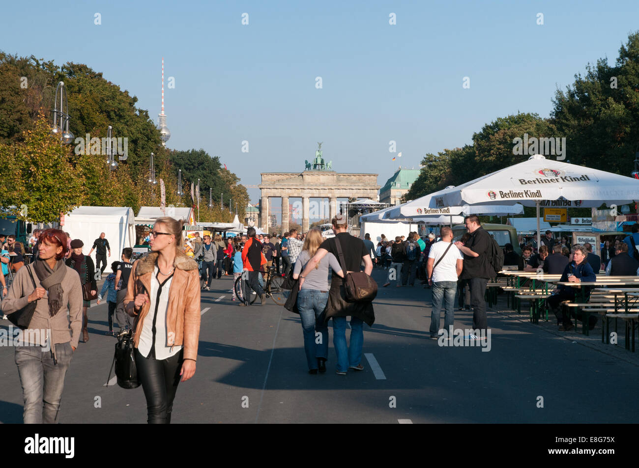 Street party celebrating German Unity Day in Berlin Stock Photo - Alamy