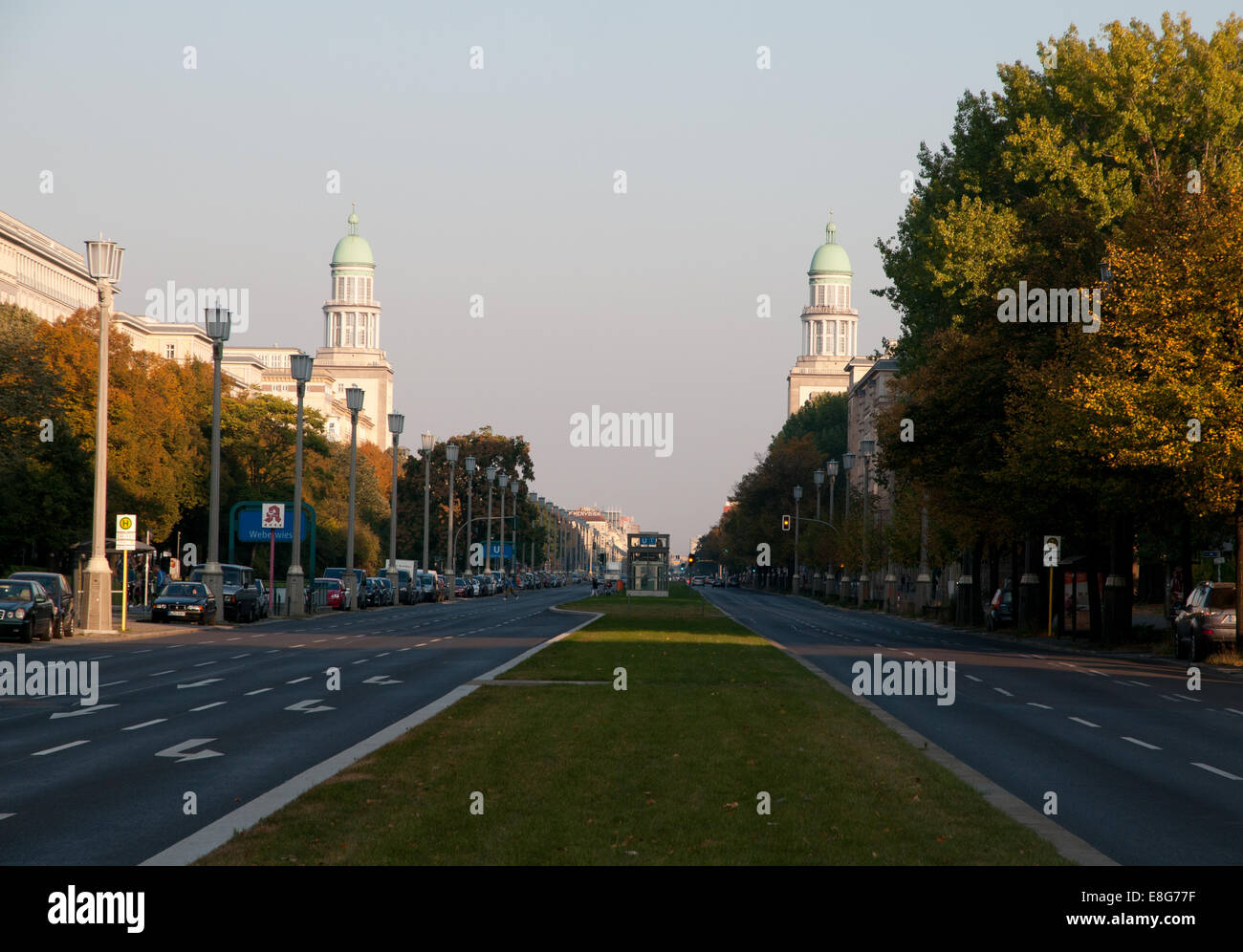 Karl Marx Allee socialist boulevard, eastern Berlin Stock Photo - Alamy