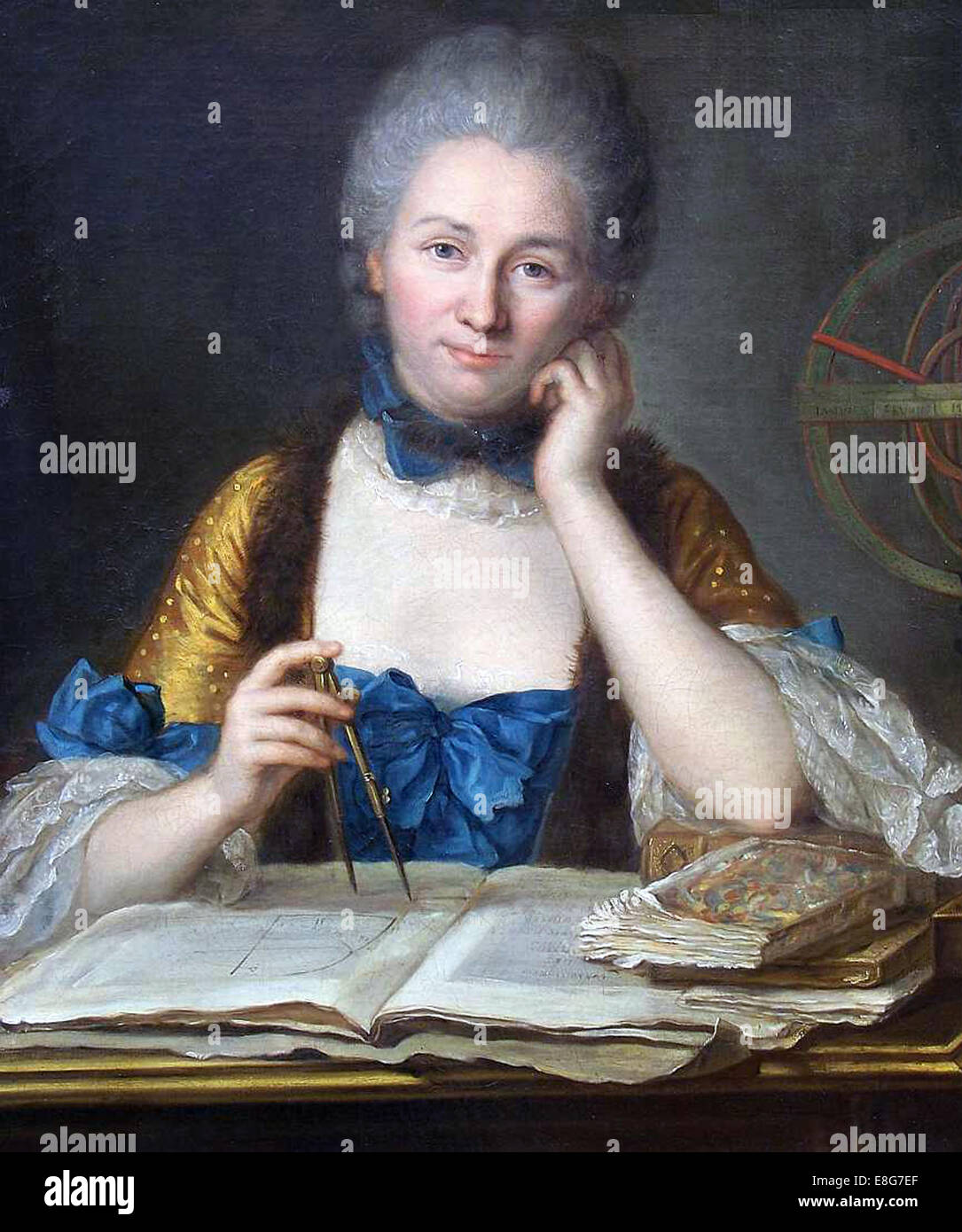 EMILIE du CHATELET (1706-1749) French mathematician and writer Stock ...