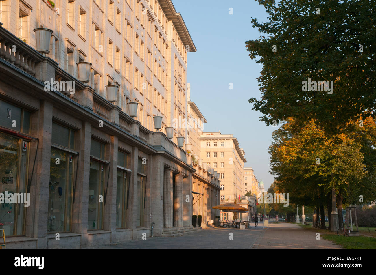 Karl Marx Allee socialist boulevard, eastern Berlin Stock Photo - Alamy