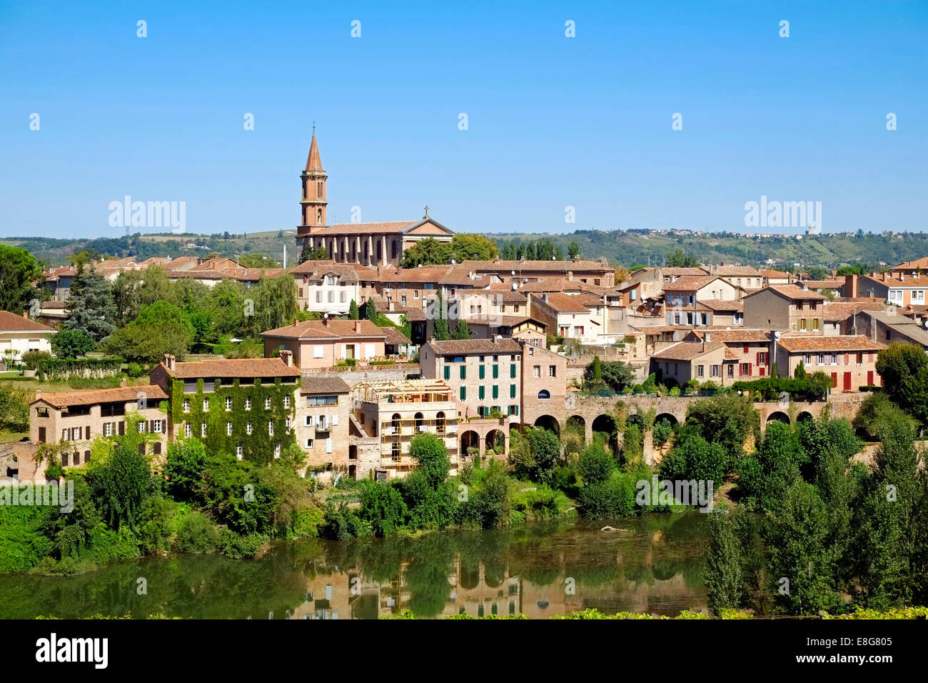 Albi City Skyline Tarn River Department Midi-Pyrenees South West France ...