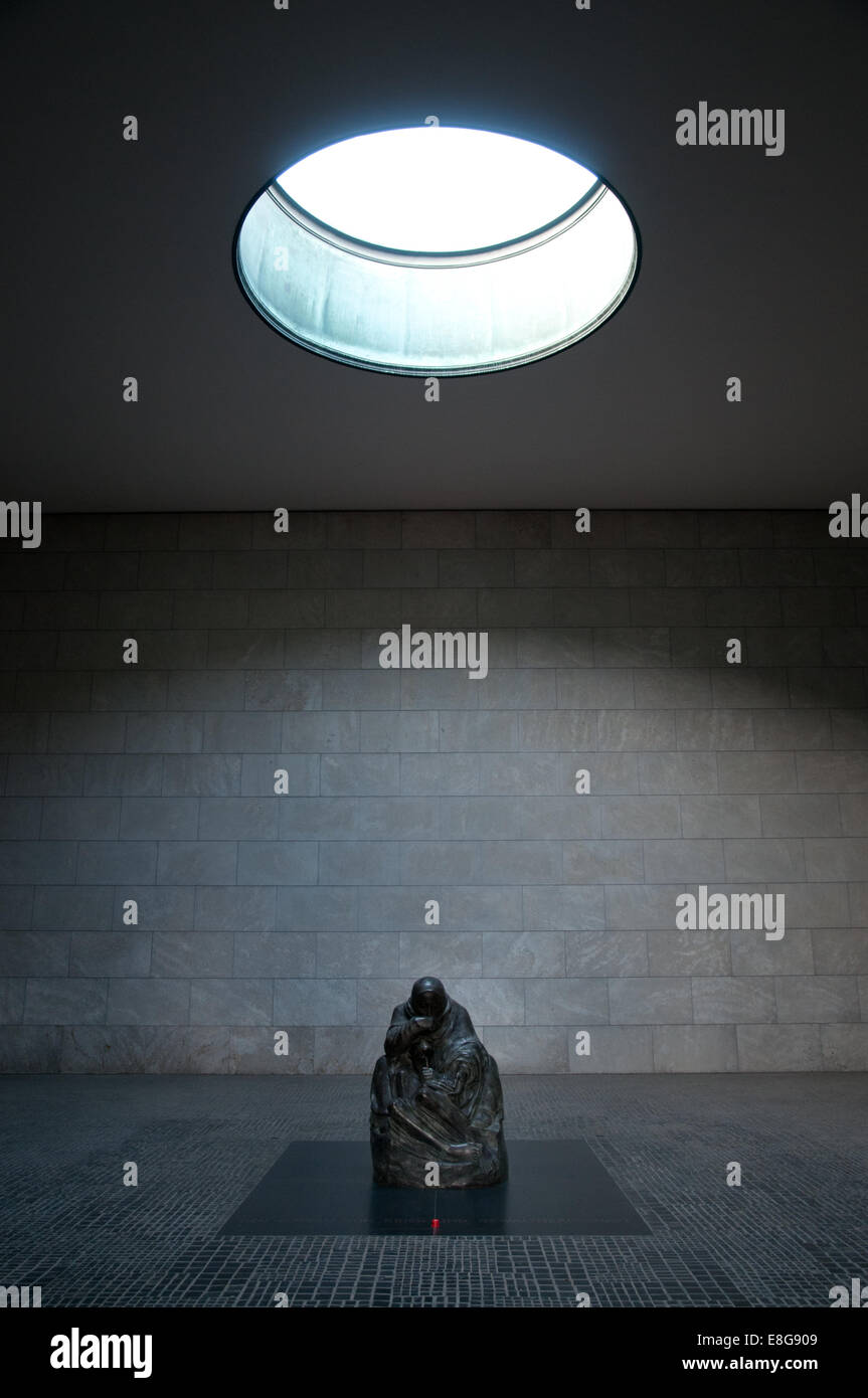 Kaethe Kollwitz sculpture Pieta in Neue Wache war memorial, Berlin ...
