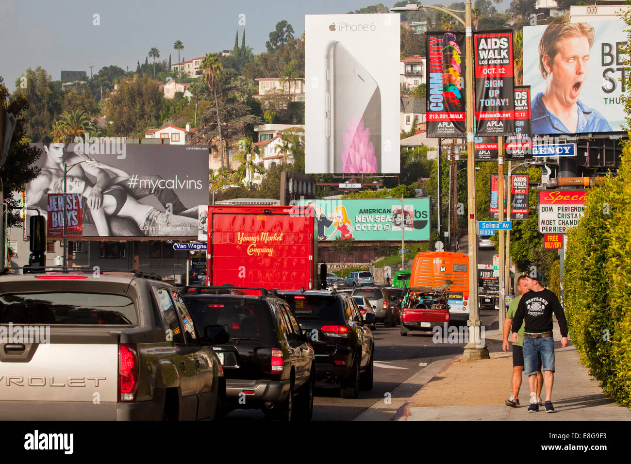 Sunset Boulevard, Sunset Strip, Los Angeles, California, United States ...