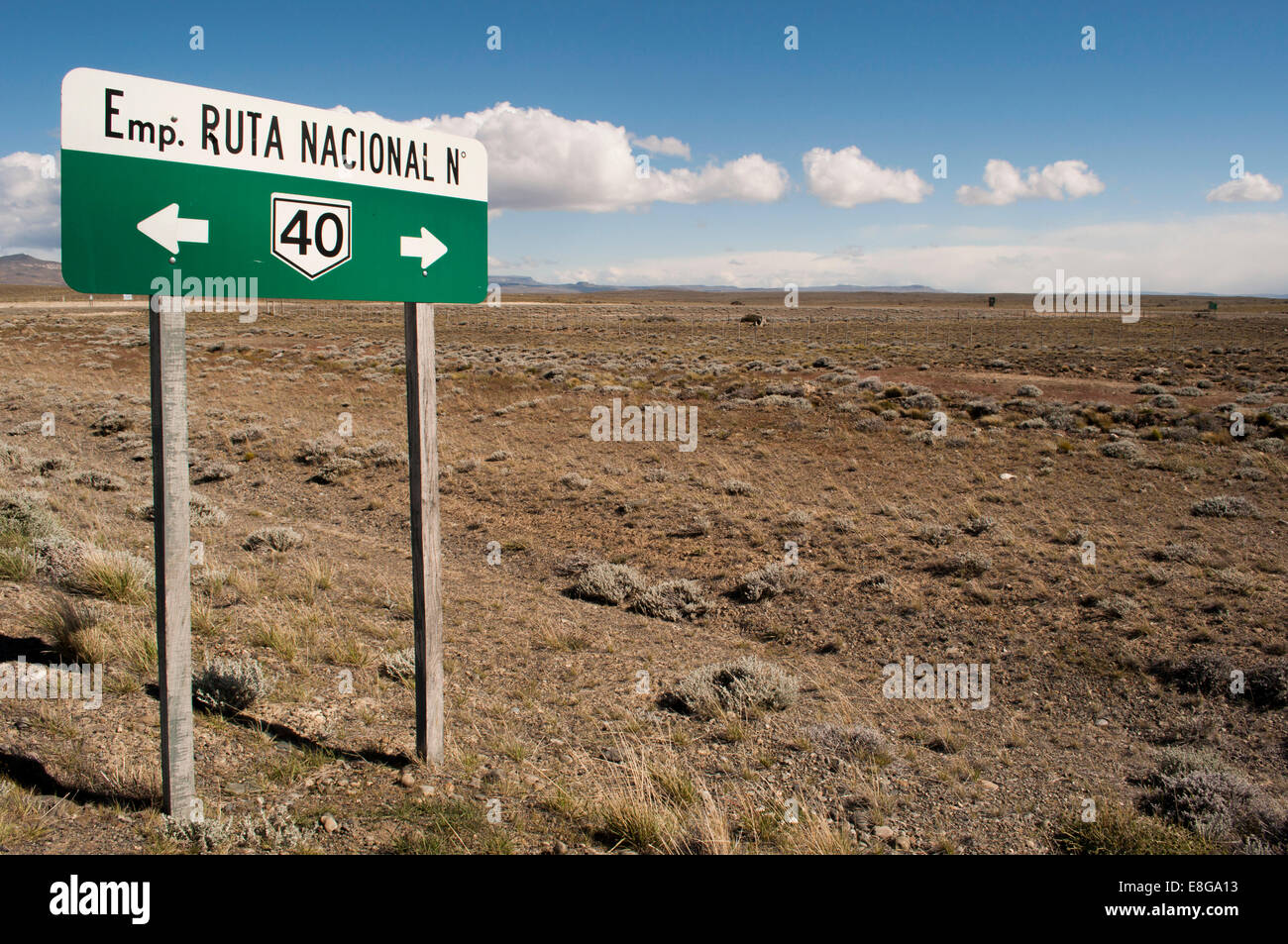 Argentina, ruta nacional 40: the sign of the famous National Road 40 in ...