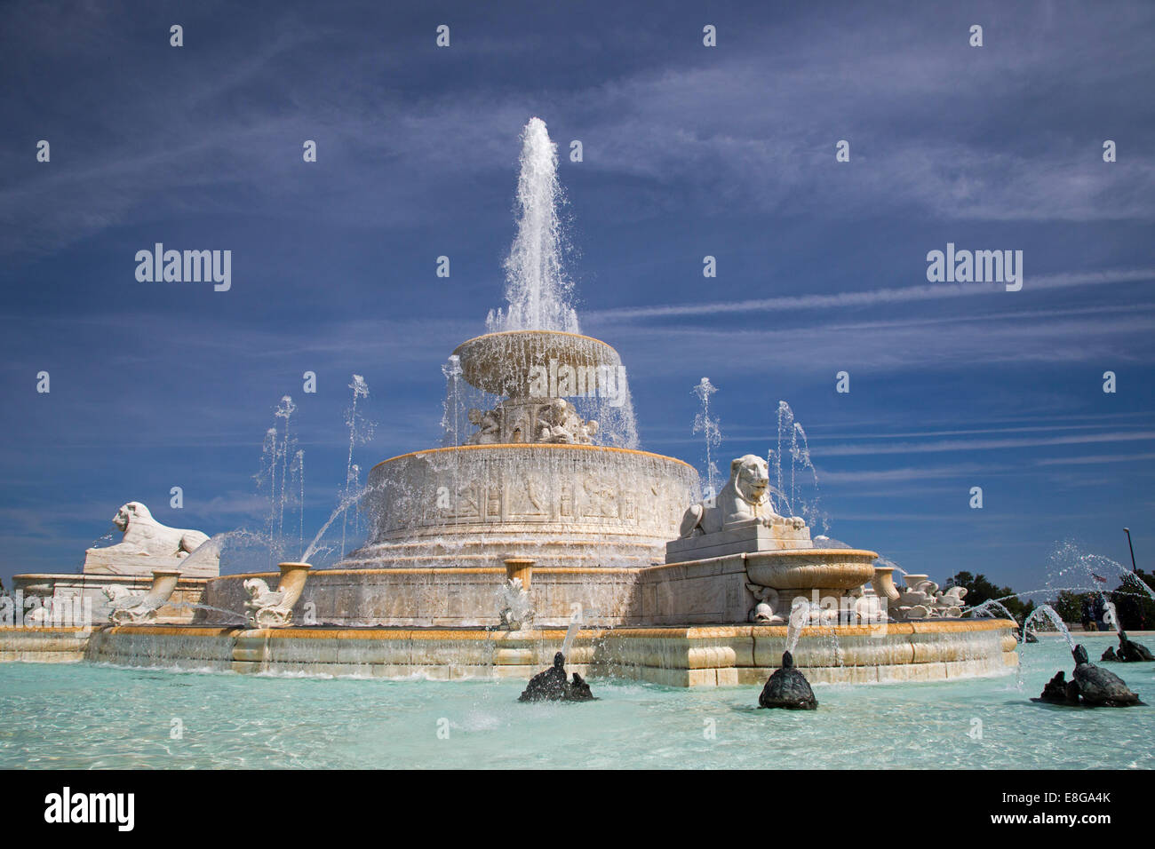 Detroit, Michigan - The James Scott Memorial Fountain on Belle Isle ...