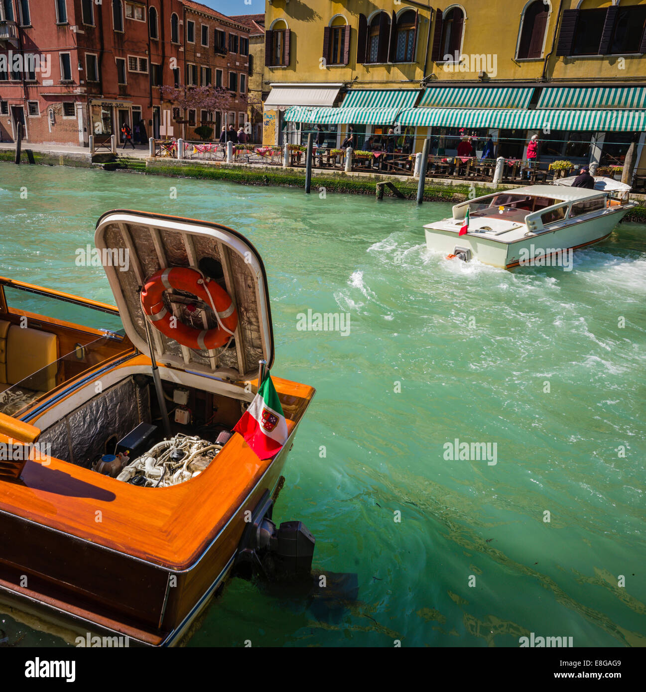 Venetian water taxi hi-res stock photography and images - Alamy
