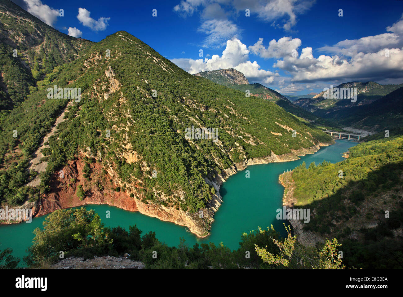 Where Evinos river becomes Evinolimni lake. Oreini ("mountainous ...