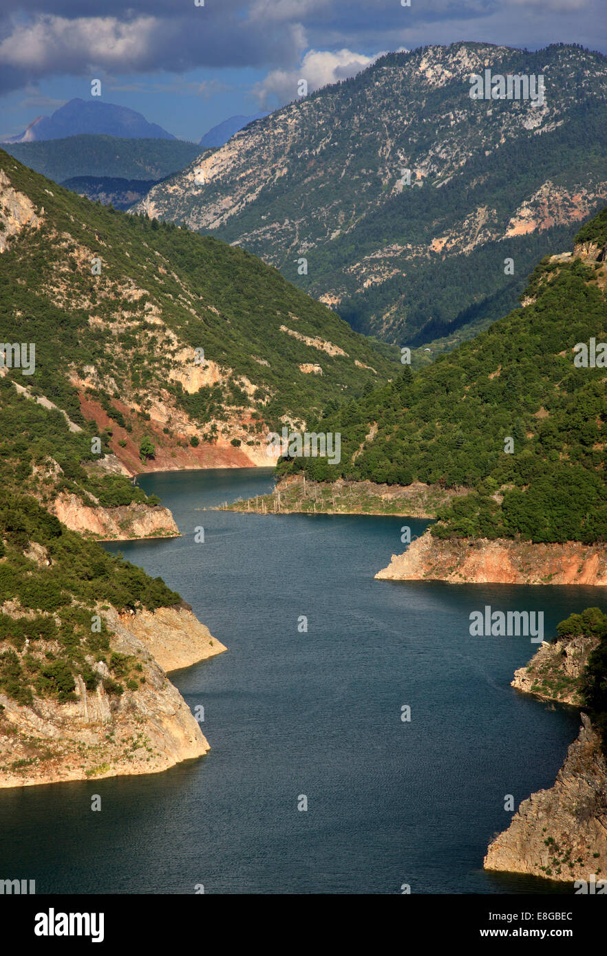 Where Evinos river becomes Evinolimni lake. Oreini ("mountainous ...