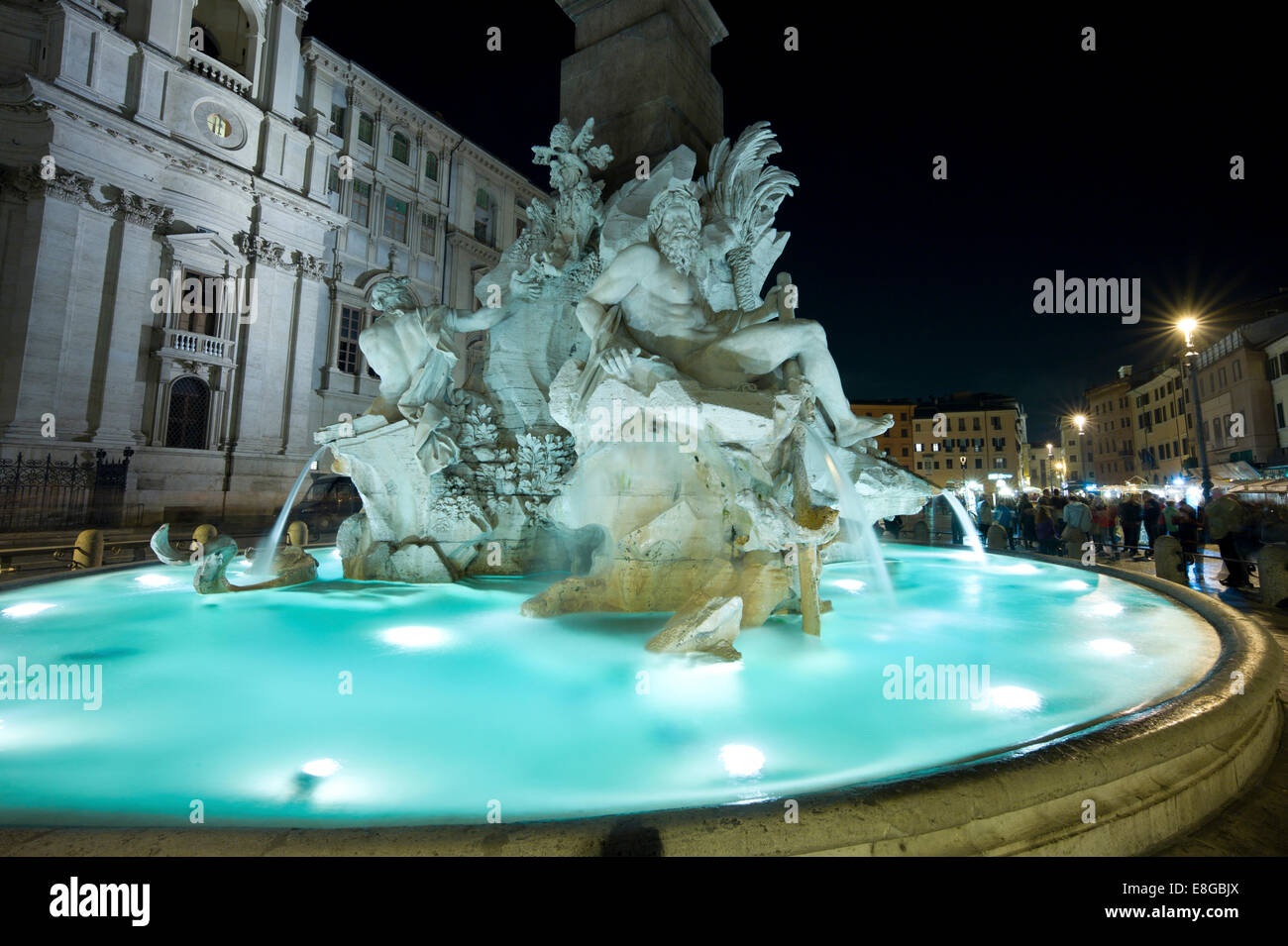 Piazza navona at night hi-res stock photography and images - Alamy