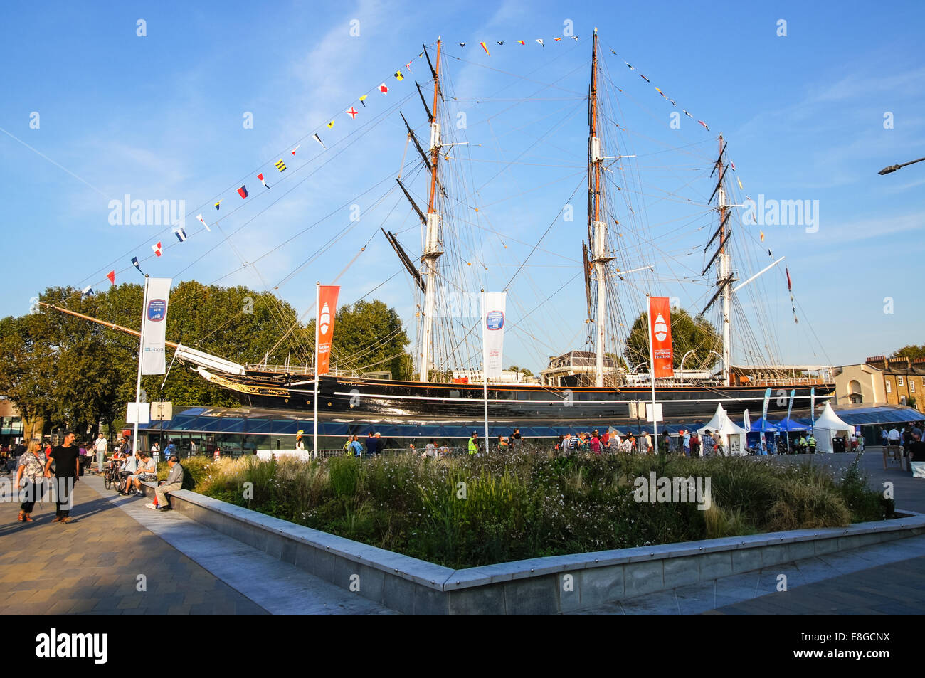 Cutty Sark clipper ship, Greenwich London England United Kingdom UK ...