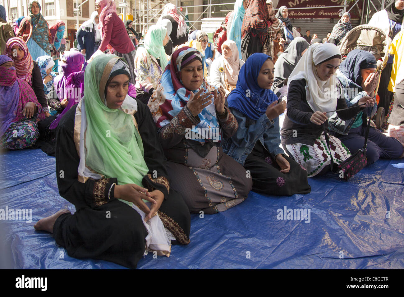 Annual Muslim Day Parade on Madison Avenue, New York City Stock Photo ...