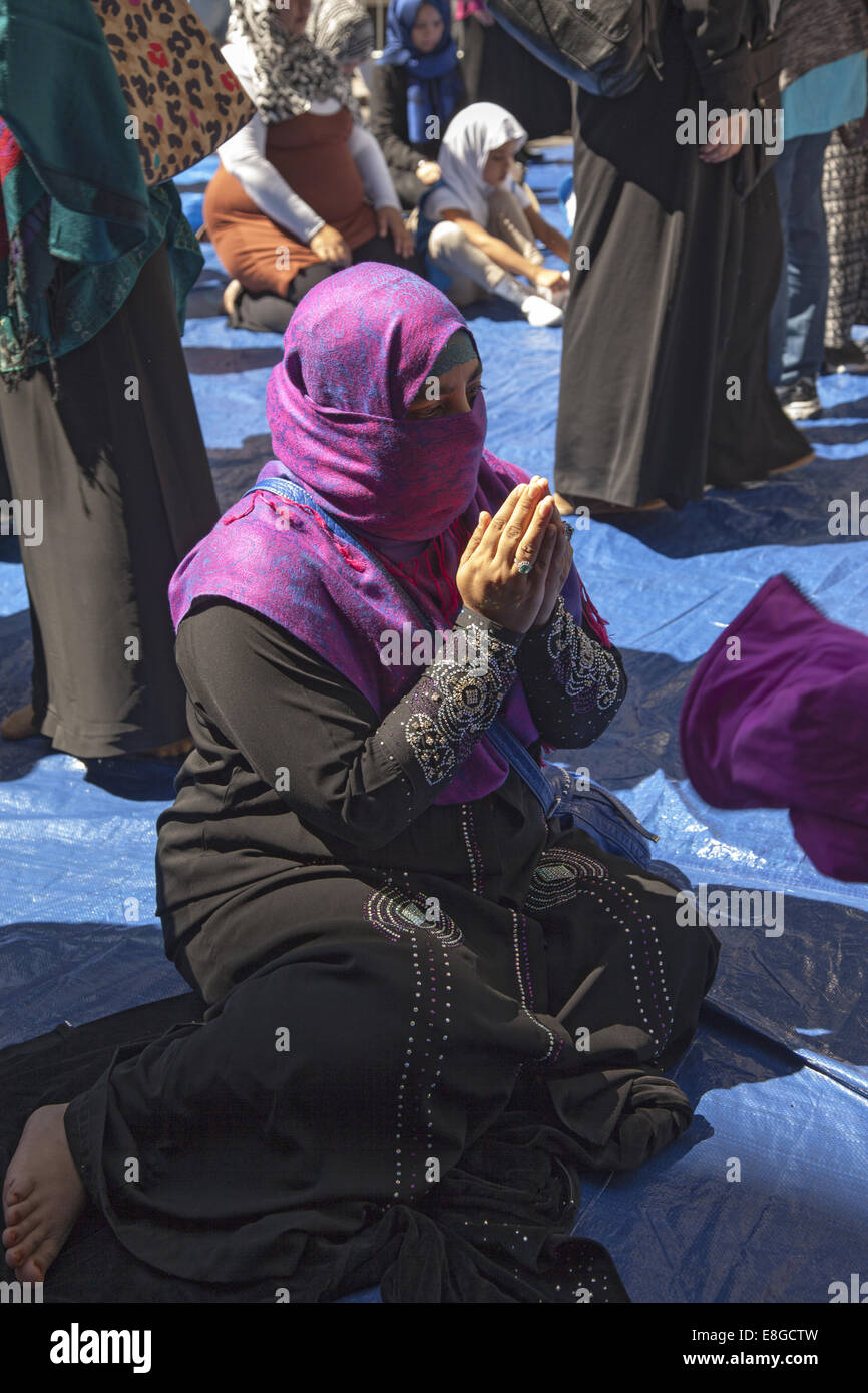 Annual Muslim Day Parade on Madison Avenue, New York City Stock Photo ...