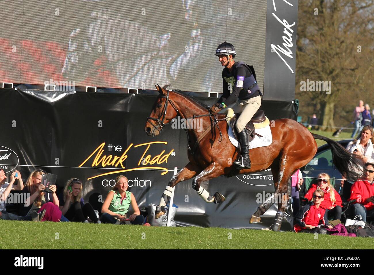 Mark Todd on Ravenstar at Badminton Horse Trials 2013 Stock Photo - Alamy