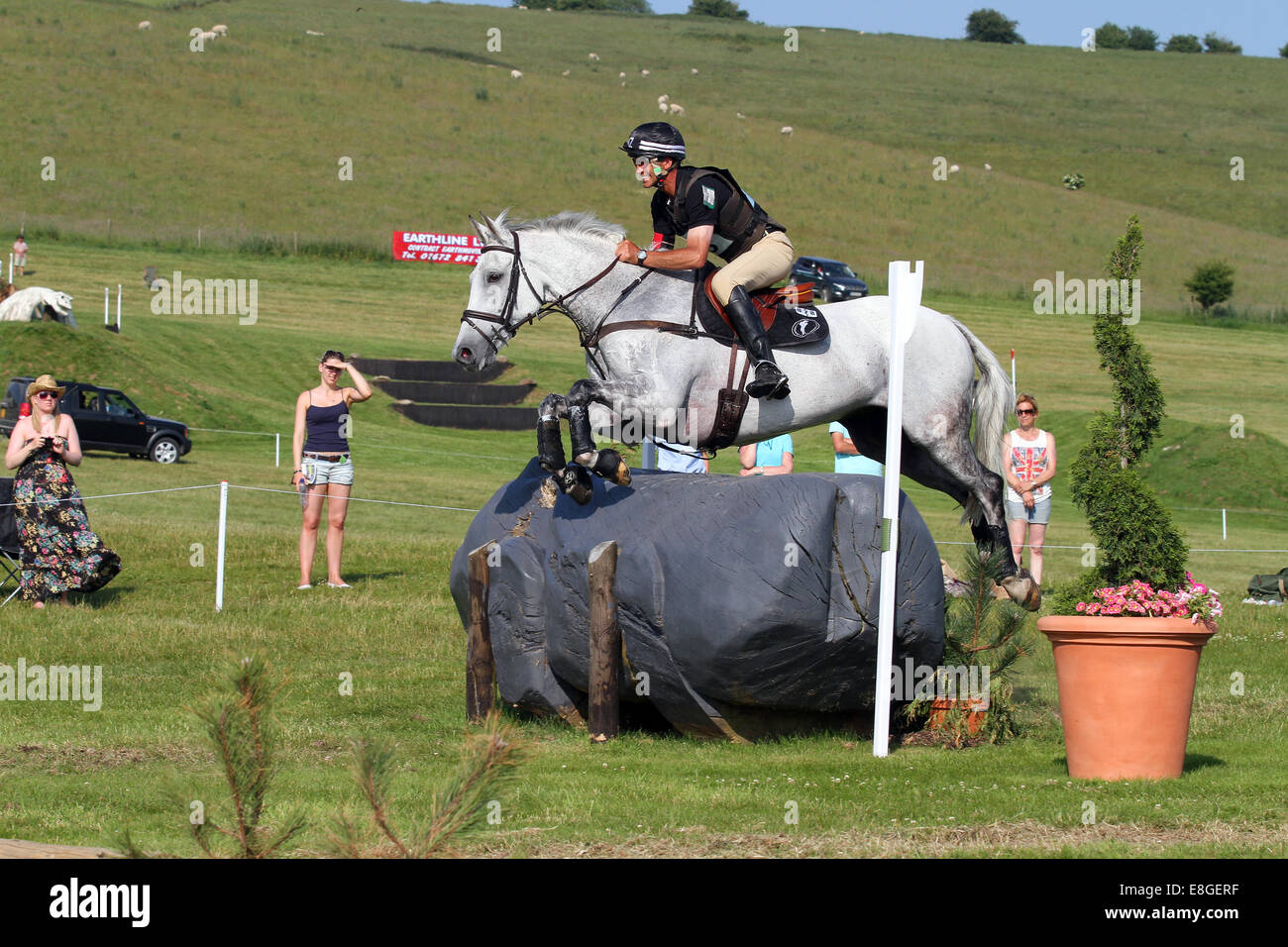 Andrew Nicholson on Avebury at Barbury Castle Horse Trials 2013 Stock ...