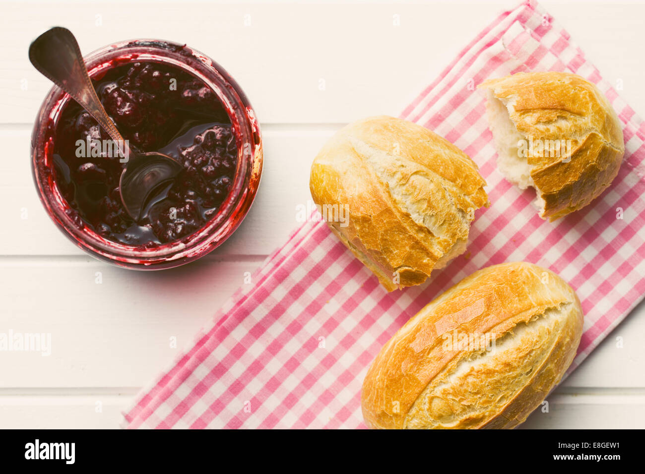 top view of fruity jam Stock Photo - Alamy