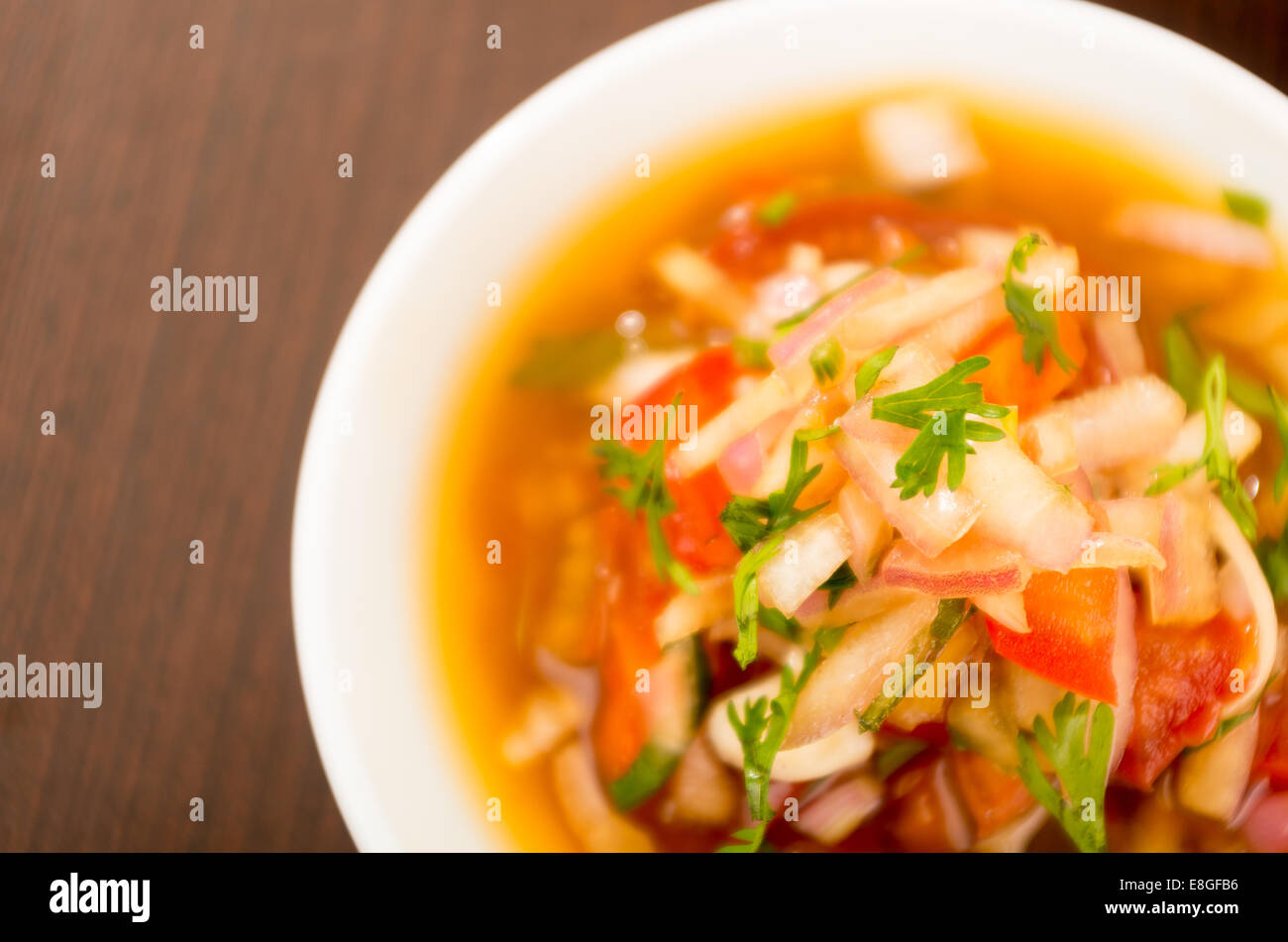 agrio sauce for traditional ecuadorian plates Stock Photo - Alamy