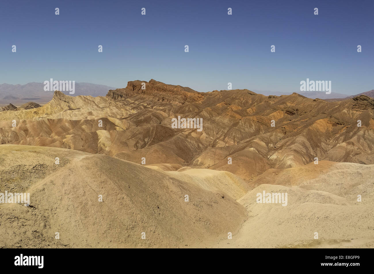 eroded ridges death valley national park california Stock Photo - Alamy