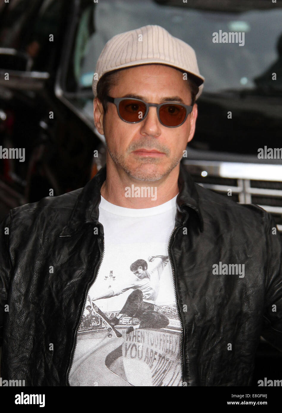 New York, USA. 7th Oct, 2014. Actor ROBERT DOWNEY JR. arrives for his ...