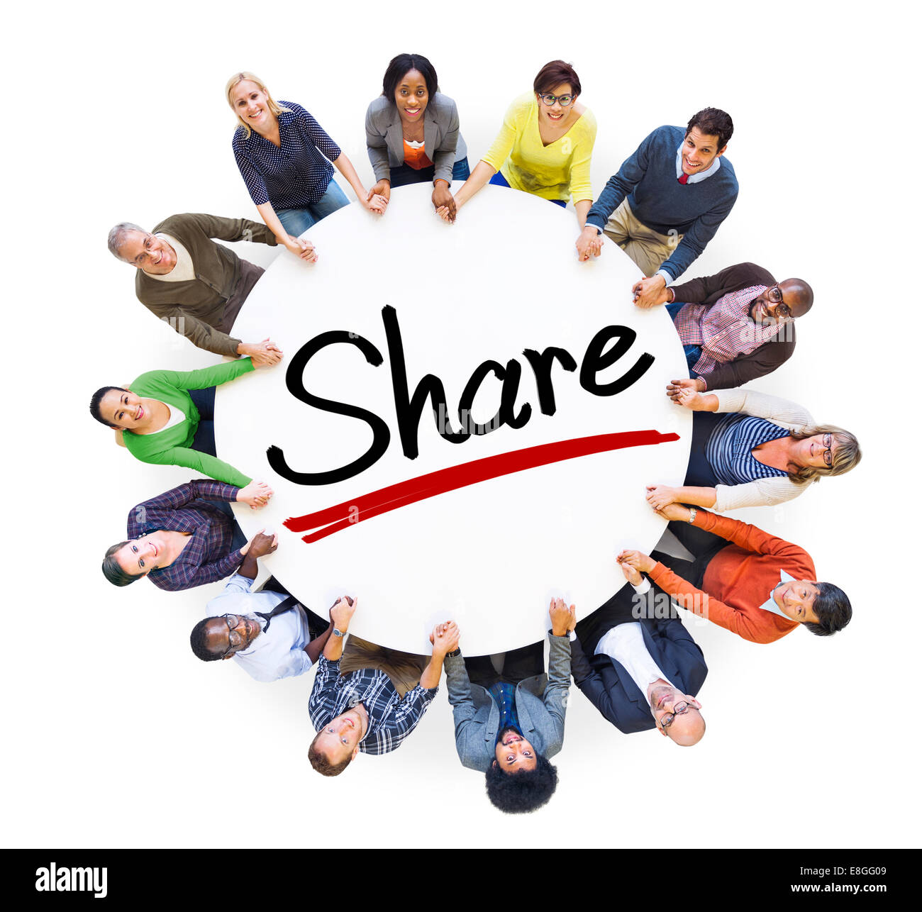 Sharing concept text on Cut Out Stock Images & Pictures - Alamy