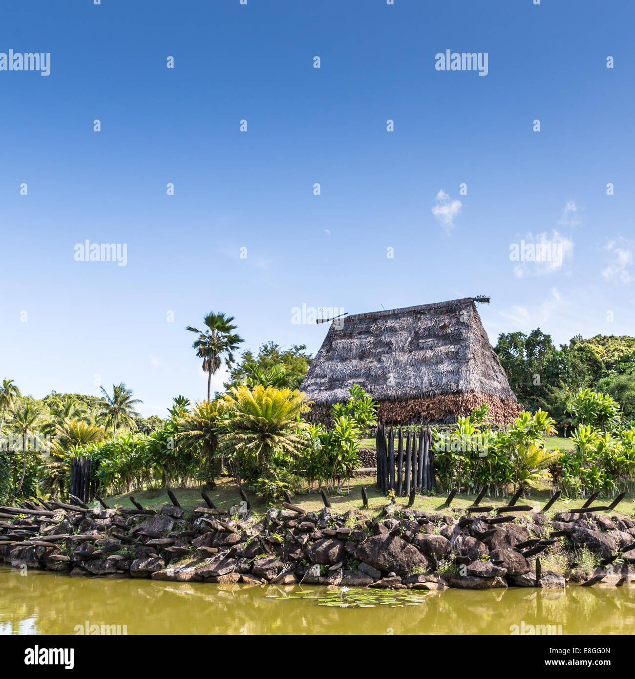 Traditional hut at Suva, Fiji Stock Photo - Alamy