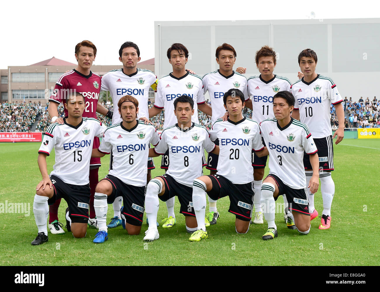 Tokyo, Japan. 4th Oct, 2014. FC/Matsumoto Yamaga FC team group line-up Football/Soccer : 2014 J ...