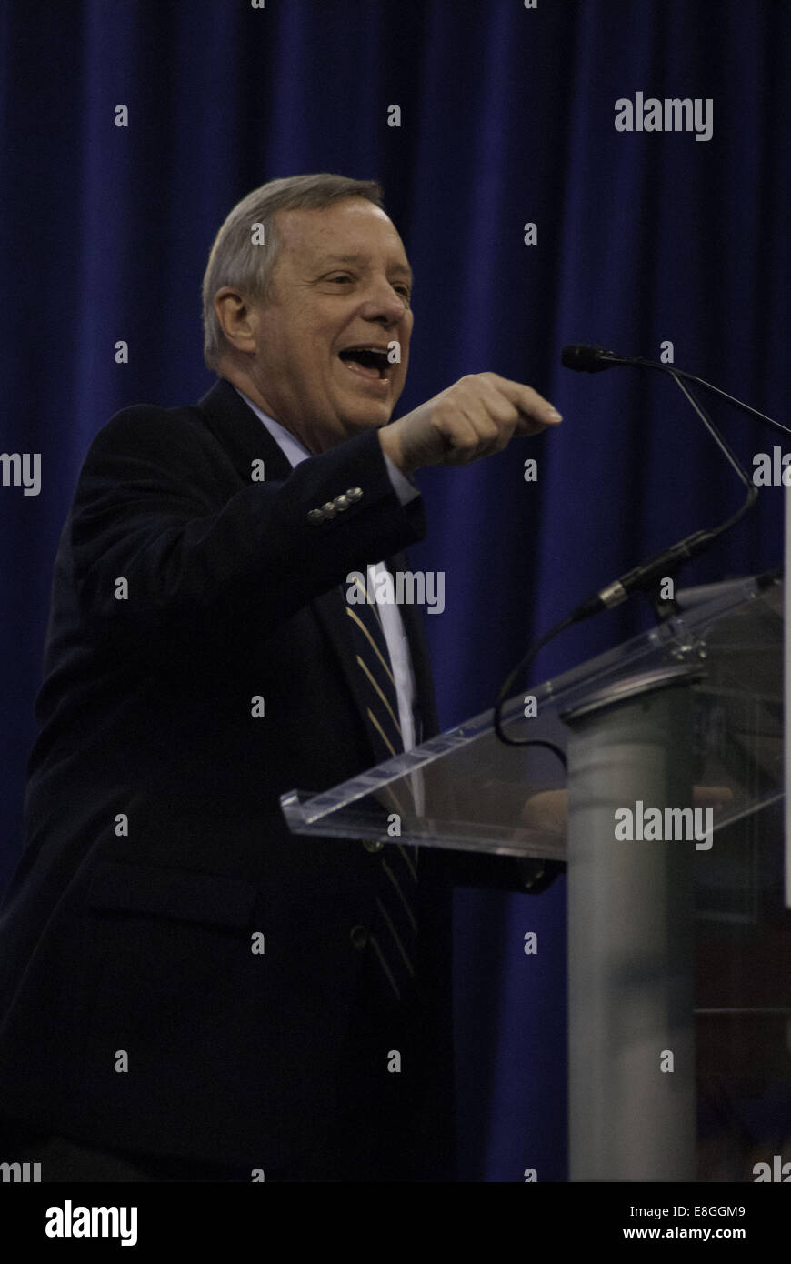 Chicago, IL, USA. 7th Oct, 2014. Senator Dick Durbin of Illinois up for ...