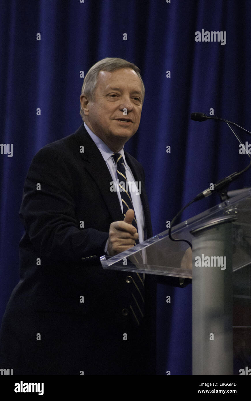 Chicago, IL, USA. 7th Oct, 2014. Senator Dick Durbin of Illinois up for ...