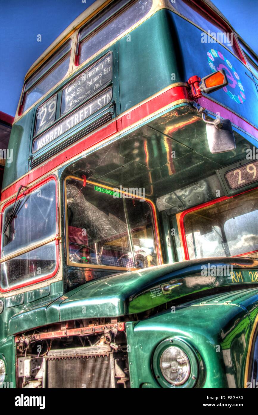 Derelict London buses Stock Photo - Alamy