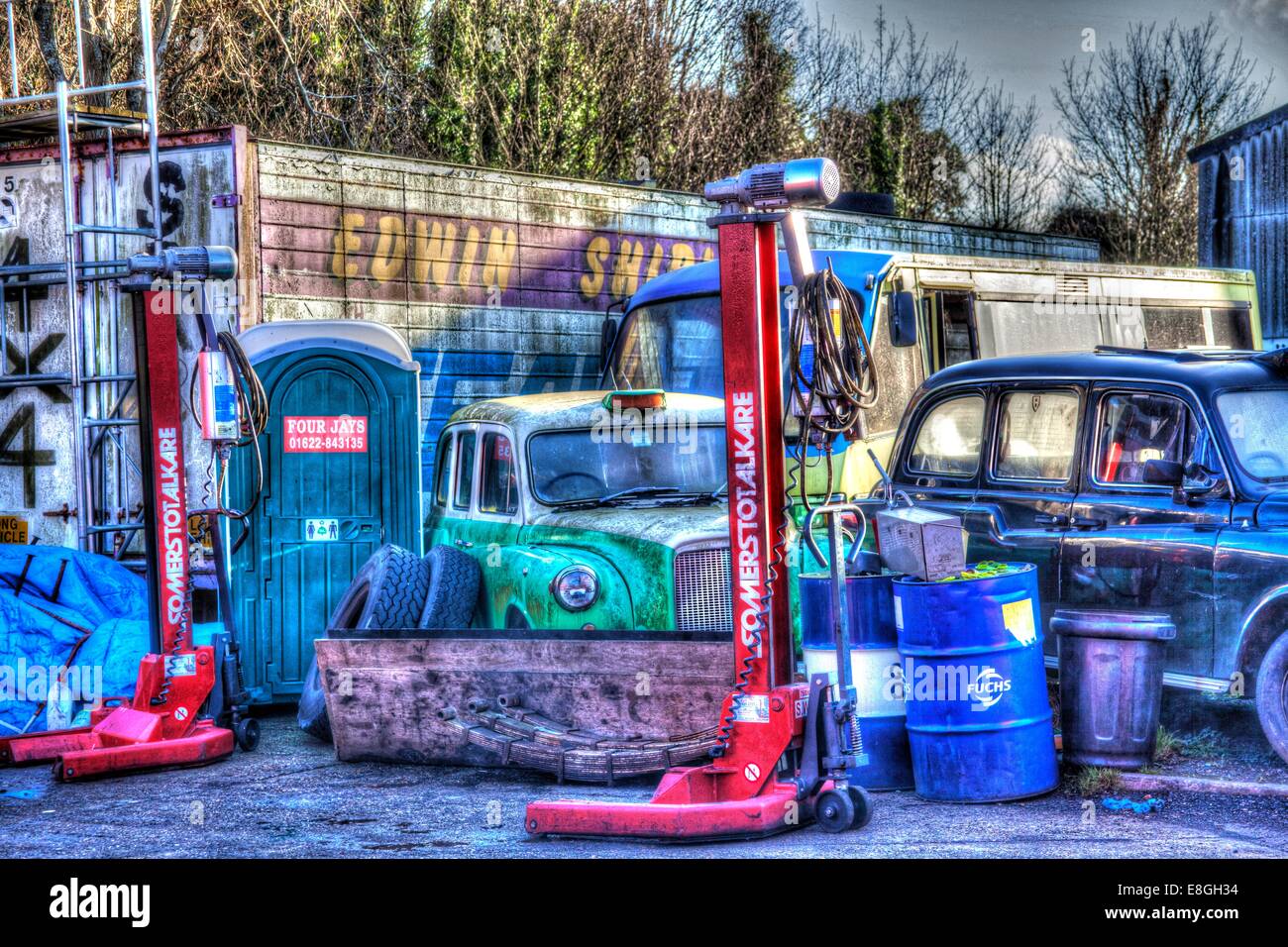 Dumped taxi hi-res stock photography and images - Alamy